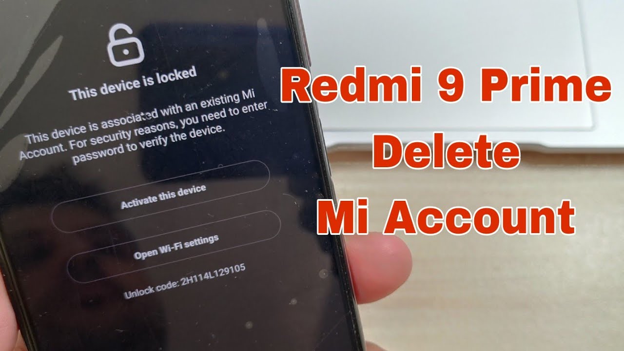 Xiaomi Redmi 9 Prime (M2004J19PI), Remove Mi Account. Without Testpoint ...