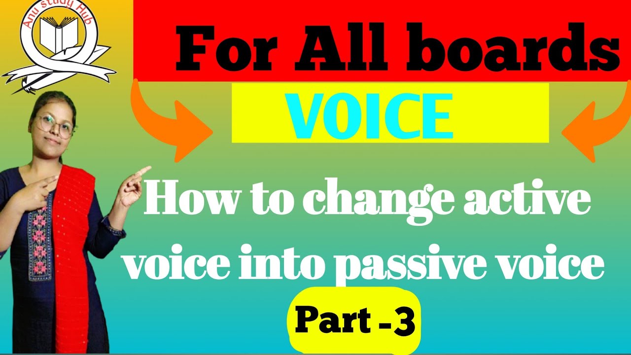 How to change active voice into passive voice - YouTube