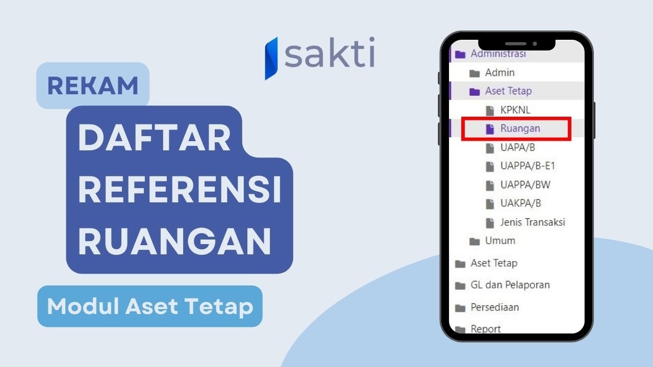 Cara Rekam Daftar Referensi Ruangan di Sakti || DBR || Modul Aset Tetap ...