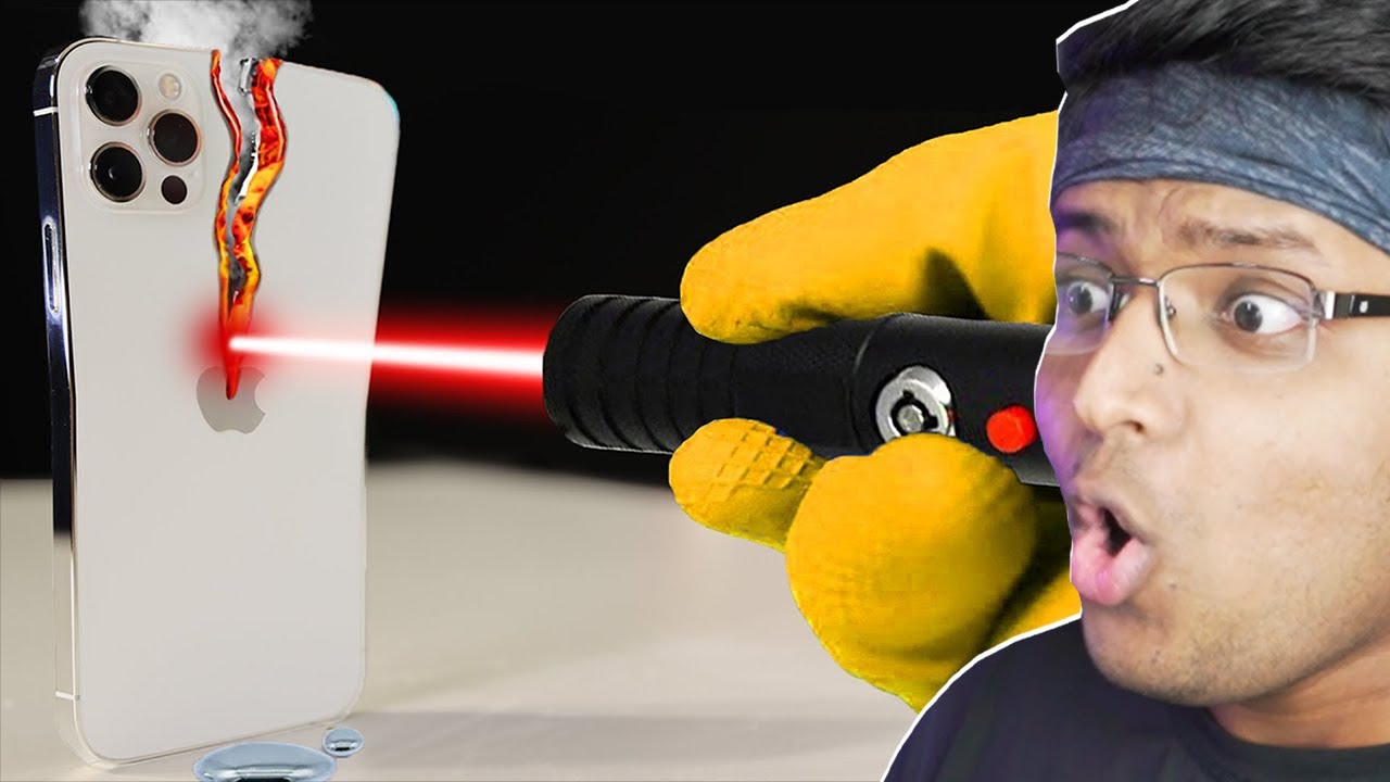 LASER VS IPHONE! - YouTube