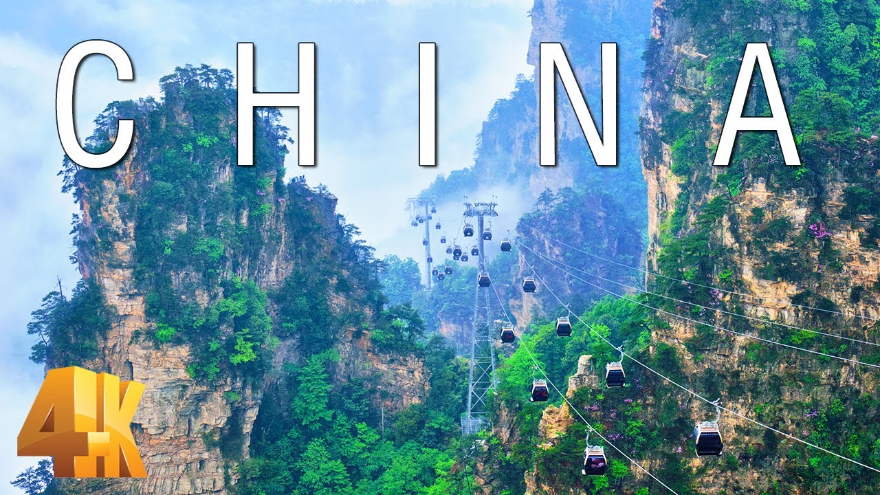 FLYING OVER CHINA (4K UHD) - Wonderful Natural Landscape With Calming ...