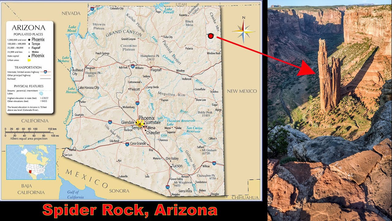 Spider Rock, Arizona - 4K - YouTube