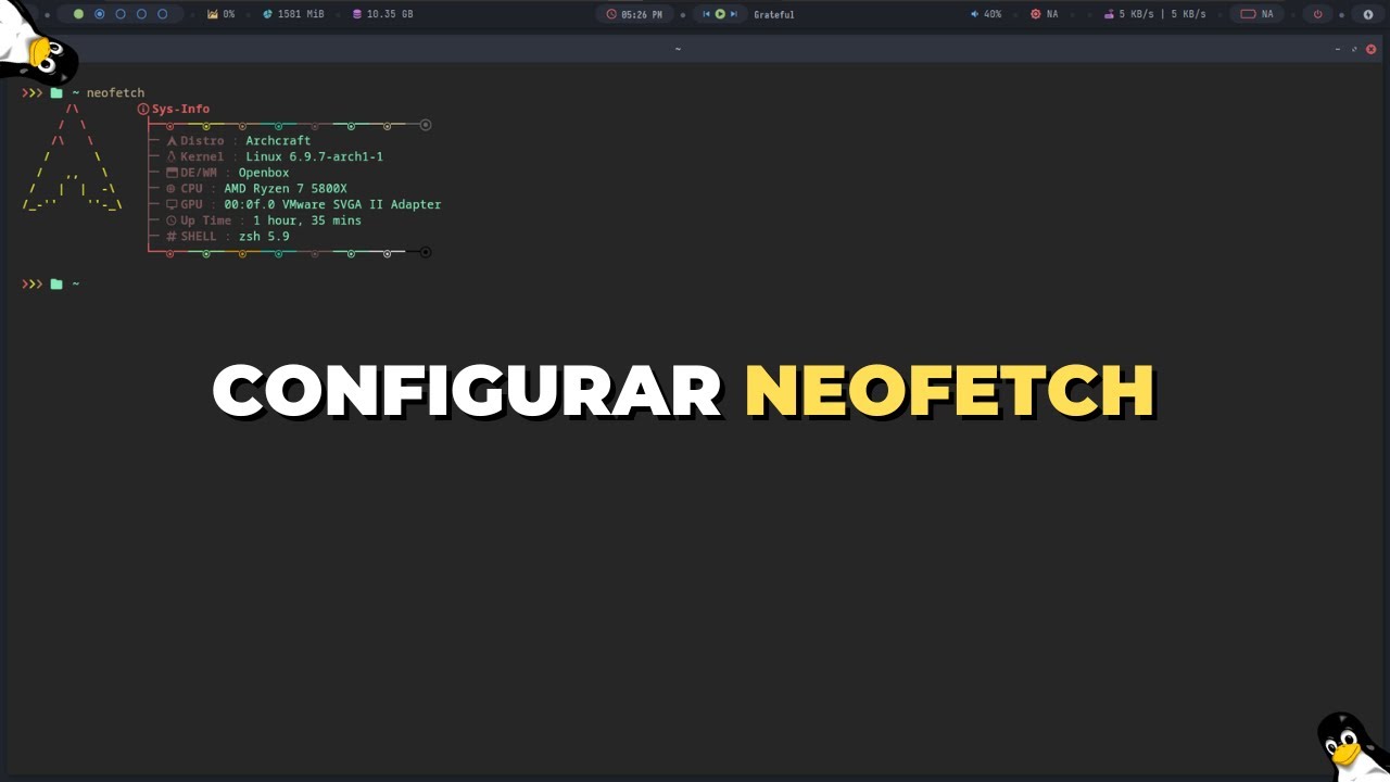 COMO CONFIGURAR el NEOFETCH en LINUX - YouTube