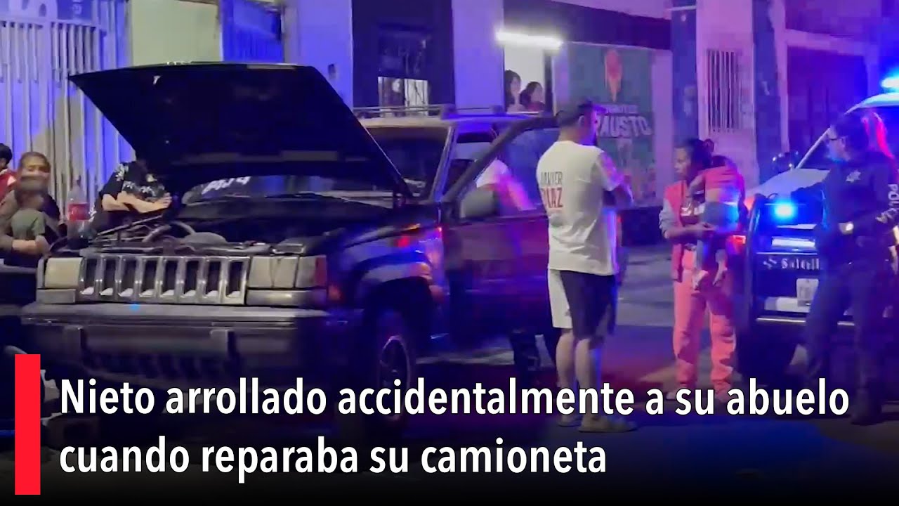 Nieto mueve accidentalmente la palanca de velocidades y arrolla a su ...