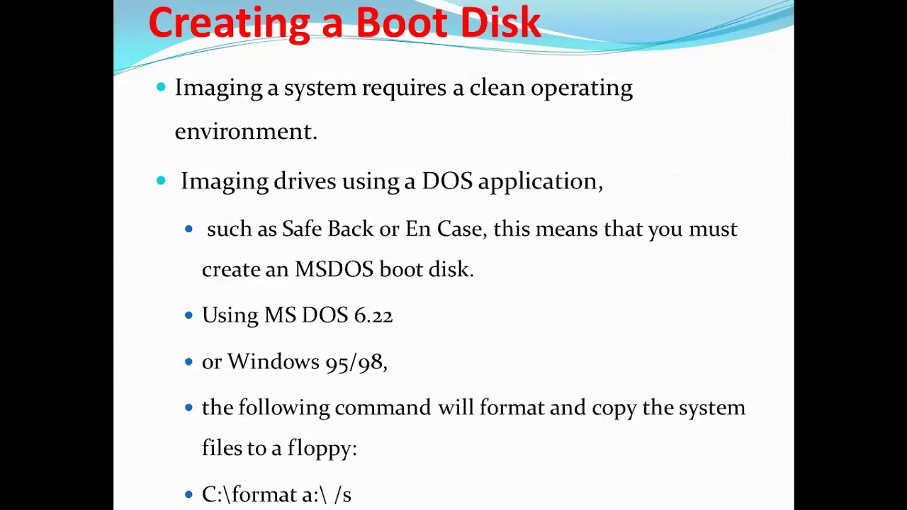 COMPUTER FORENSICS: CREATING A QUALIFIED FORENSIC DUPLICATE OF A HARD DRIVE - YouTube