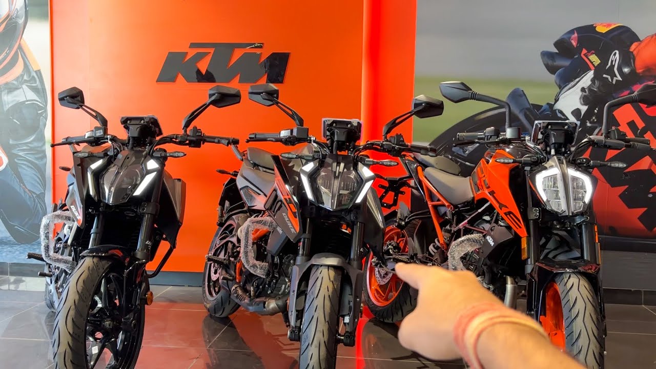2025 All New KTM Duke 390 vs Duke 250 vs Duke 200 BS7 Full Comparison ...