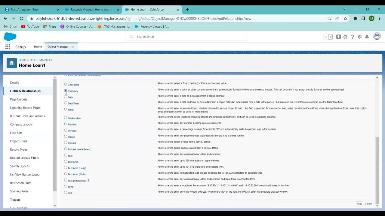 #Salesforce Adminstration || Creating fields in Salesforce Objects Session-3 |SALESFORCE - YouTube
