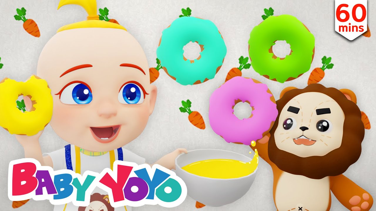 The Colors Song (Color Donuts with Coco) + more nursery rhymes & Kids ...