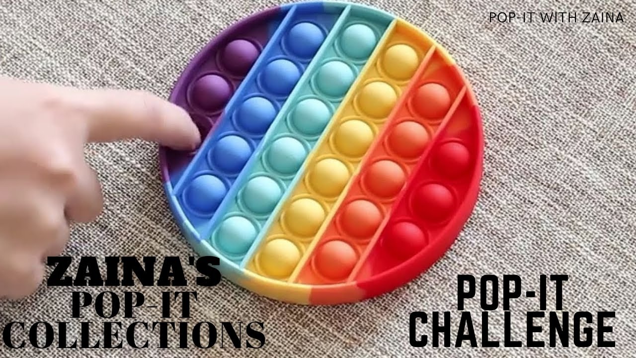 4 Years Old with her Pop it Collections teaching us how to POP-IT! # ...