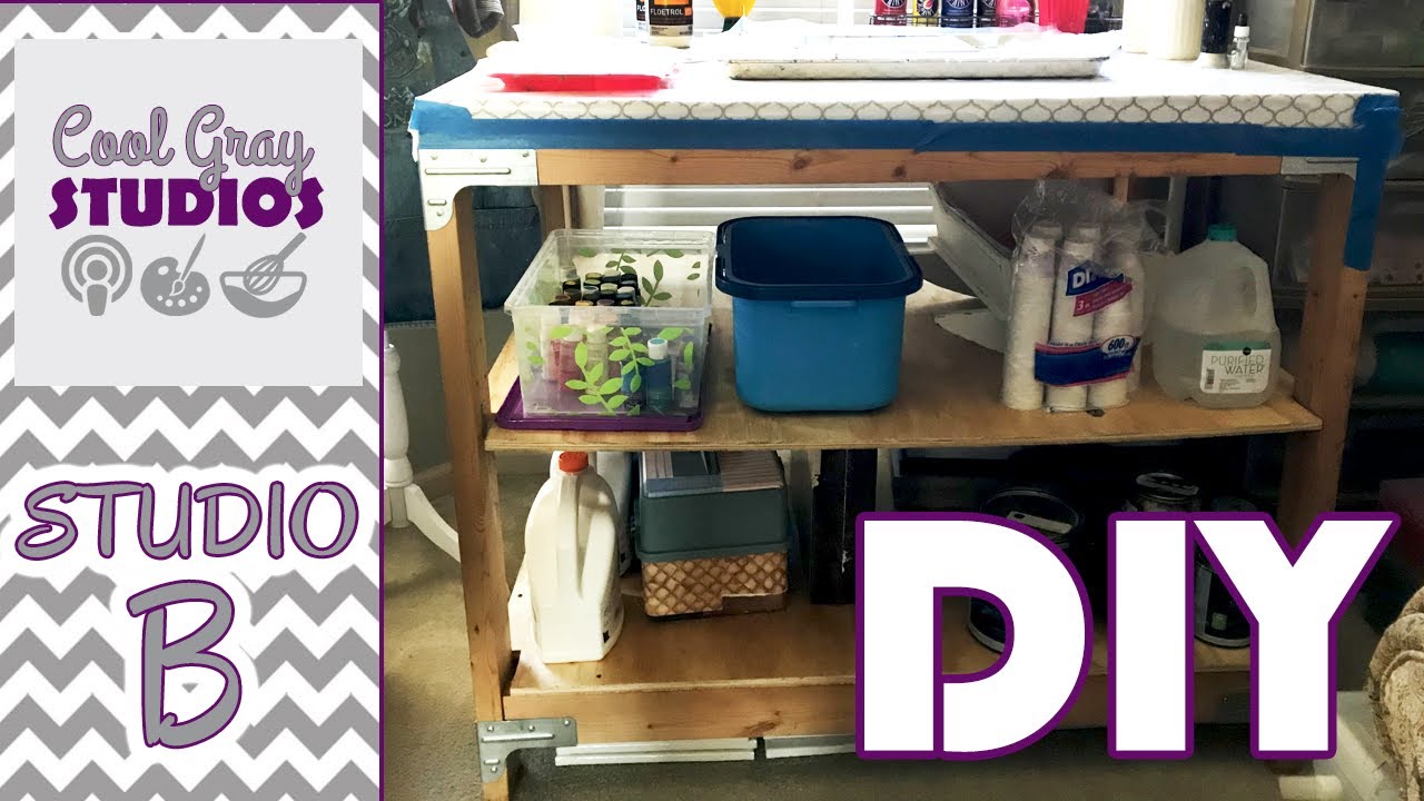 DIY Custom Art Table For Your Home Studio - YouTube