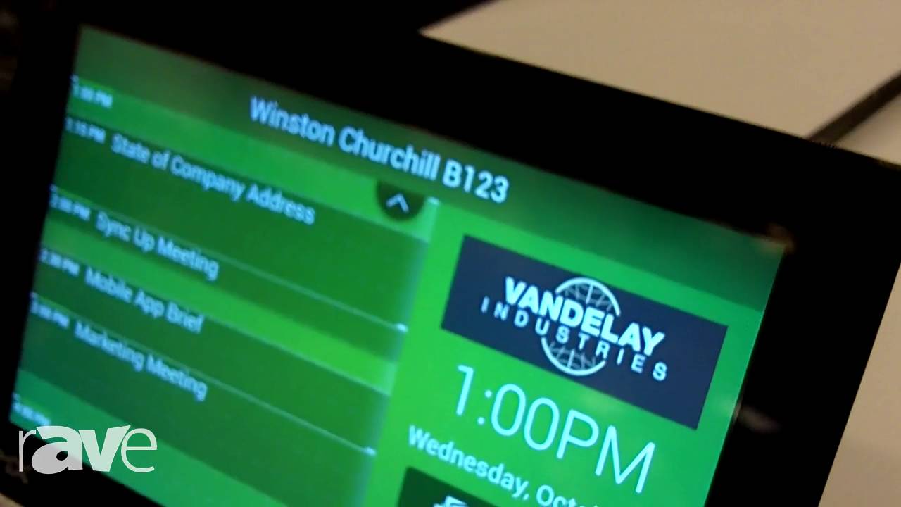 E4 AV Tour: AMX Highlights Its PoE RoomBook Scheduling Touch Panel ...