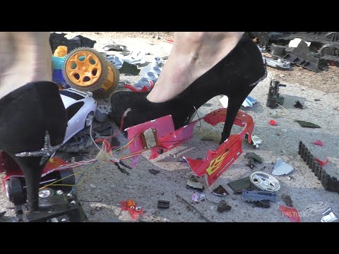 Crushing the toy cars