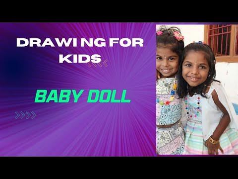 how to draw baby doll / drawing step by step/drawing for kids - YouTube