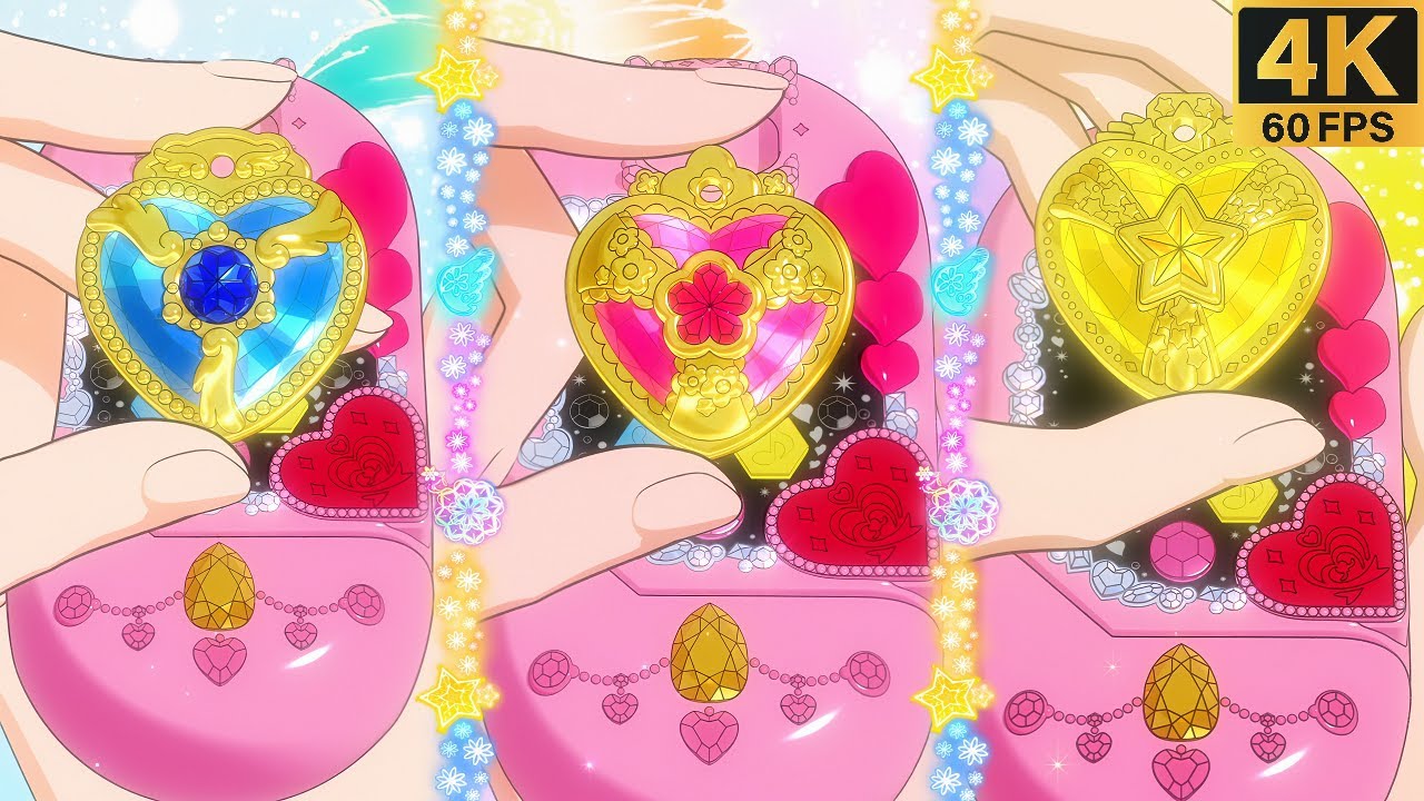 Cure Yell Cure Ange Cure Étoile Transformation 💕 Hugtto! PreCure【 4K ...