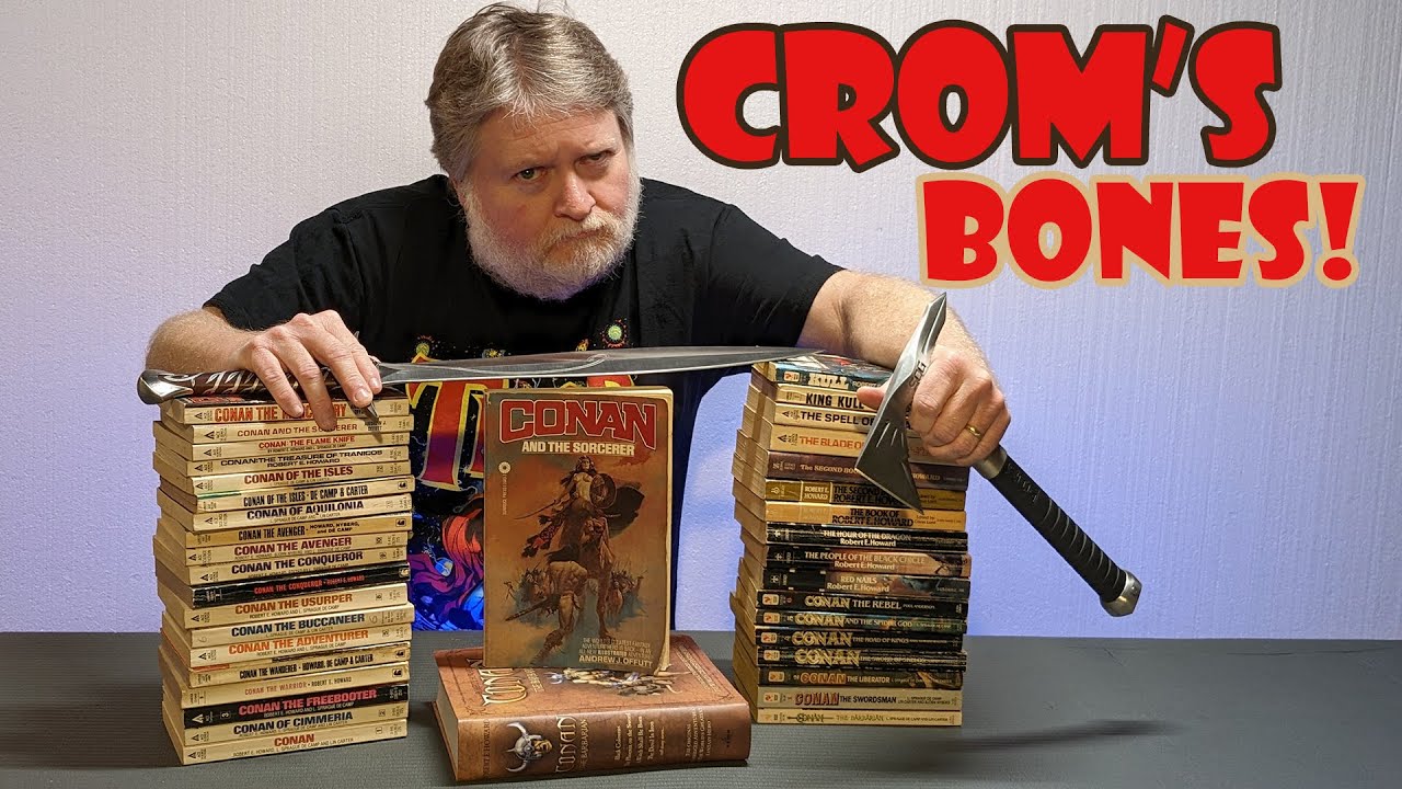 Conan & Robert E. Howard paperback novel Collection Tour - YouTube