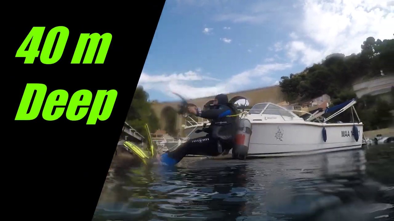 plongée à Méjean - 40m Deep - YouTube