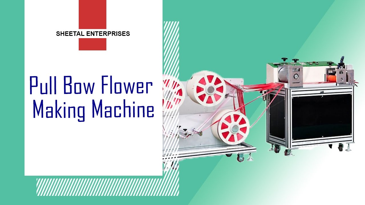 Pull Bow Flower Making Machine - YouTube