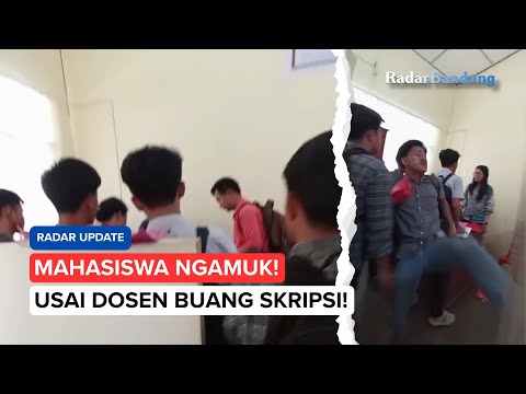 Skripsi Dibanting Dosen, Mahasiswa Ngamuk Tendang Meja Dosen!!