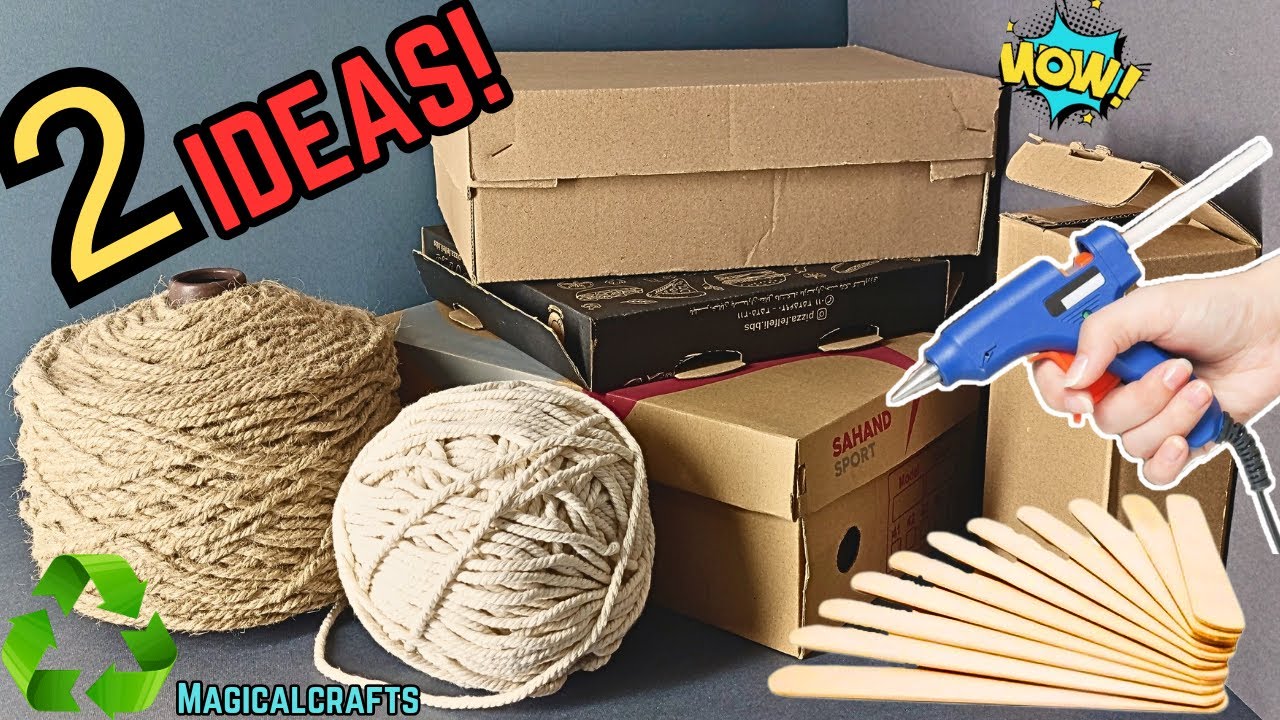 Transforming Cardboard box & Waste material ♻️Super Genius Recycling ...