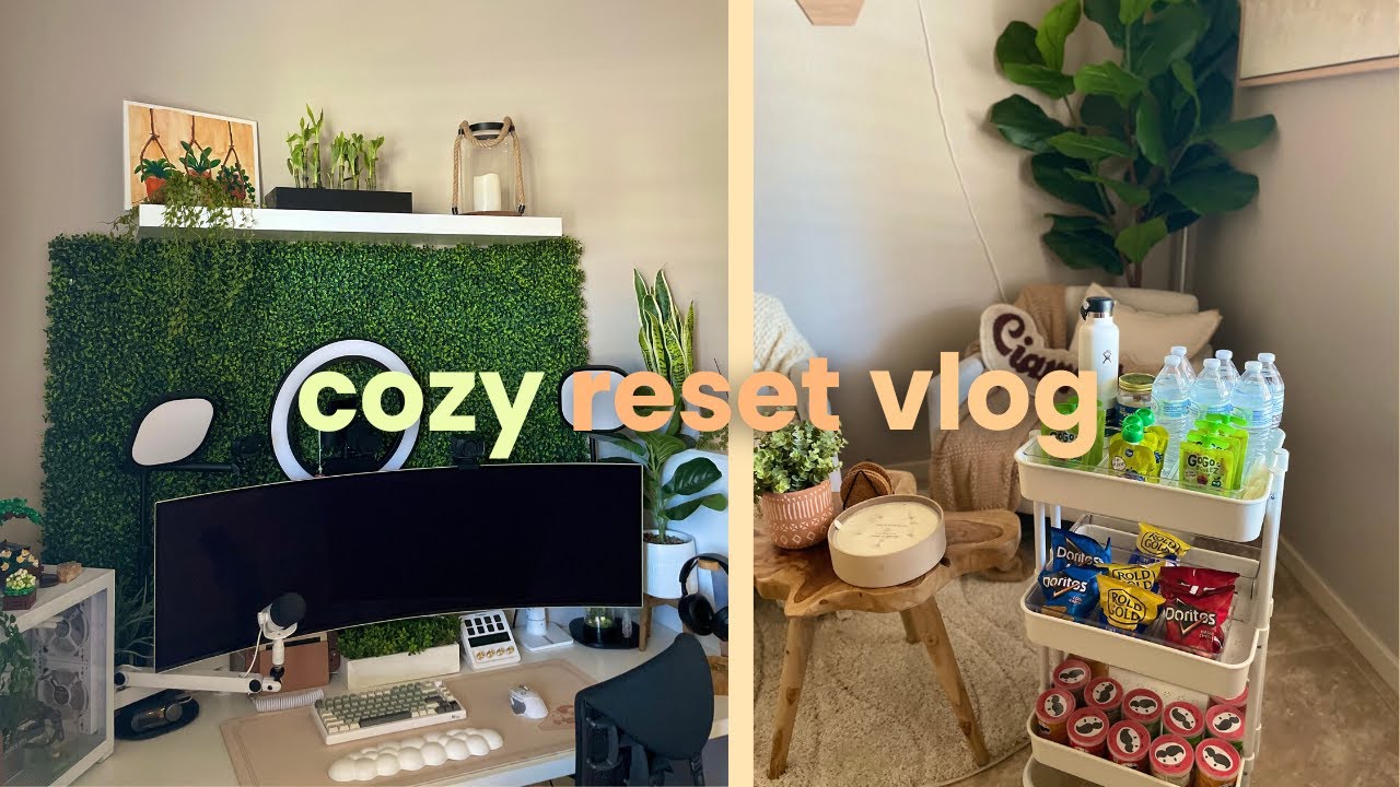 Cozy Reset Vlog | clean with me + future setup planning! - YouTube