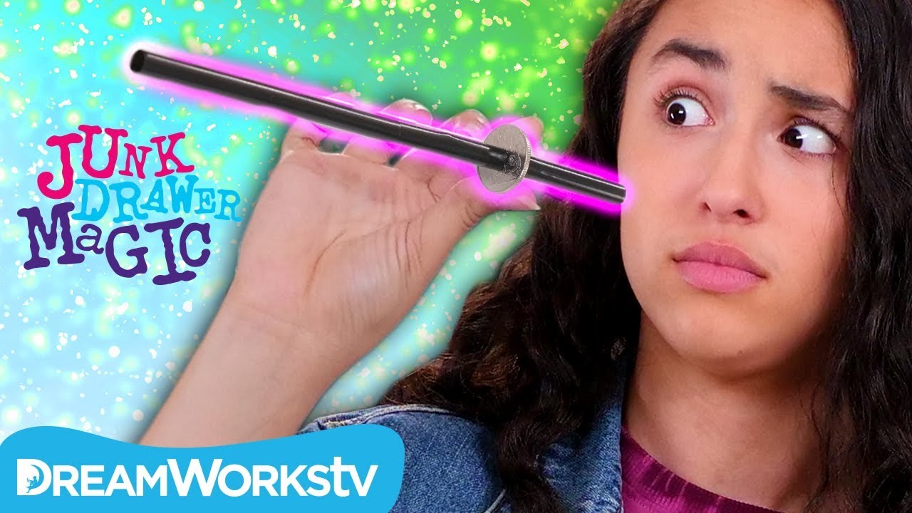 Straw Through Quarter Trick | JUNK DRAWER MAGIC - YouTube
