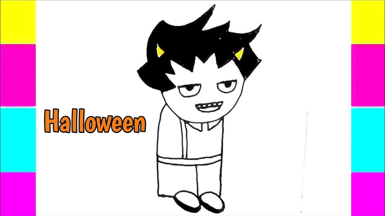 How to Draw Halloween Cartoons for Kids | Easy and Spooky Fun Tutorial ...