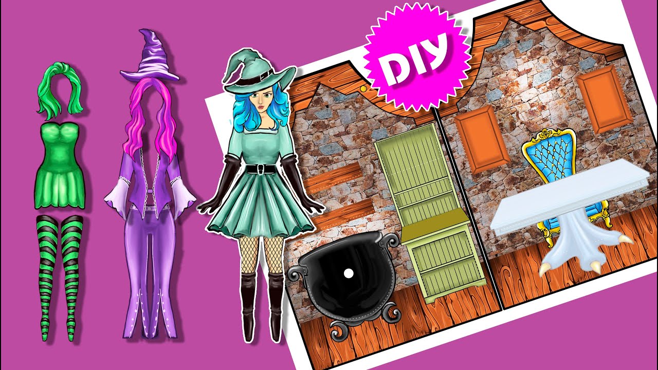 Paper Magic House - Doll house - Printable DIY - YouTube