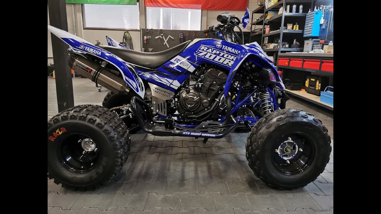 Yamaha Raptor 700 /Swap Engine Yamaha MT-07 (Tracer700) - YouTube
