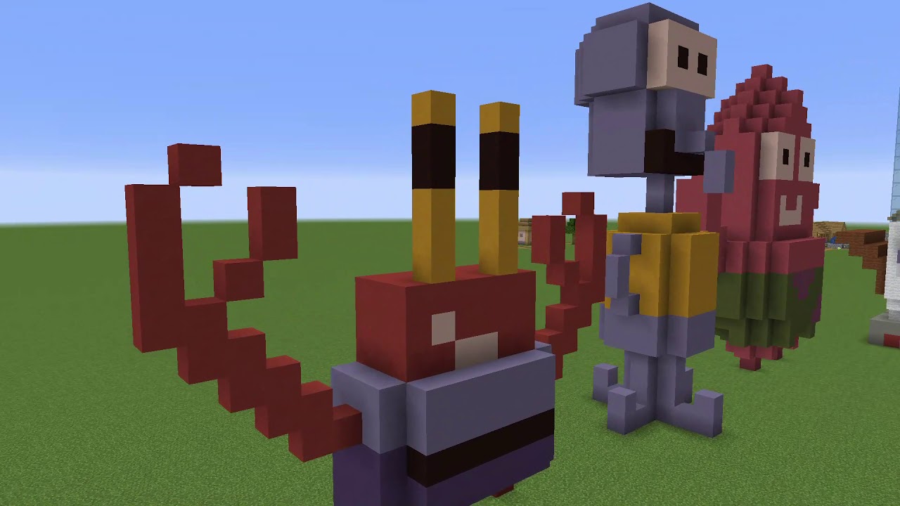 All my spongebob builds - YouTube