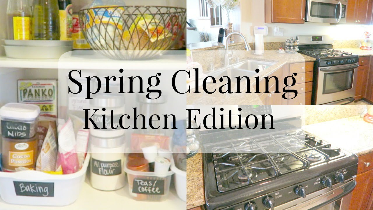 Spring Cleaning: Kitchen edition + Organize with me! - YouTube