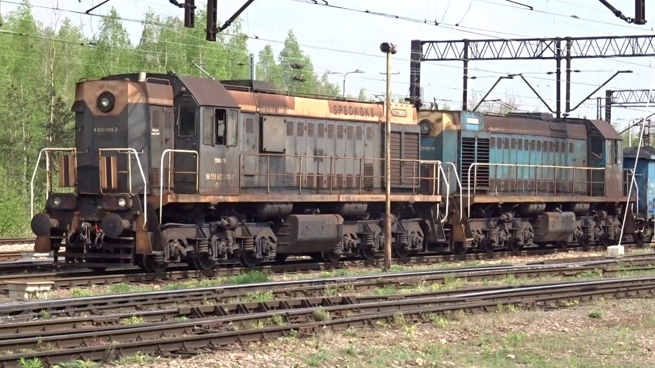 TEM2-276 i TEM2-237 z ładownym do koksowni - YouTube
