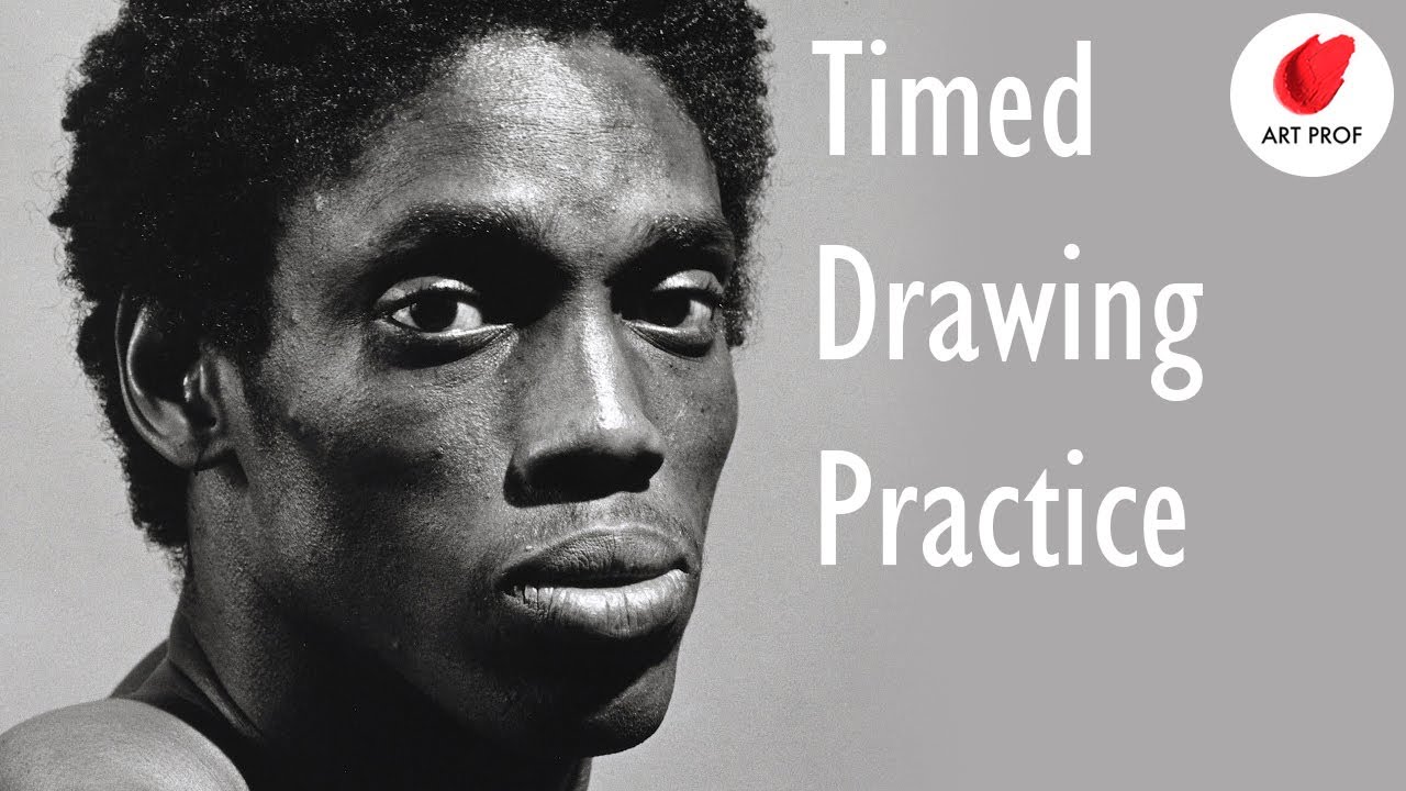 Timed Drawing: Portrait Practice, 10 min. Poses - YouTube