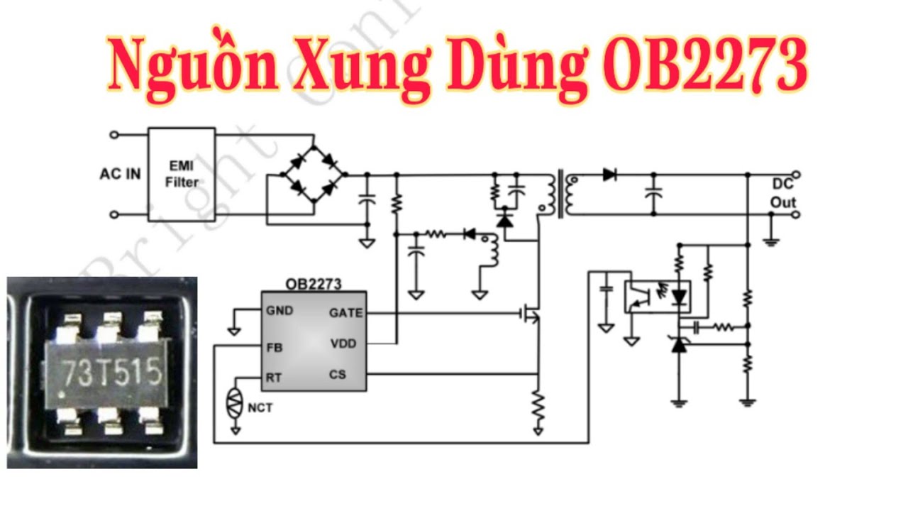 Nguồn Xung Dùng IC OB2273 || Đức Đức - Điện Tử - YouTube