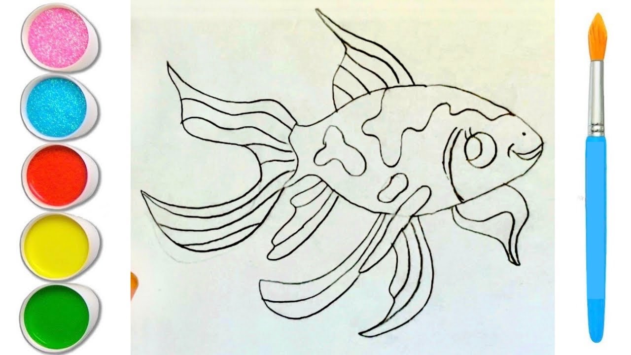 How To Draw A Beautiful Fish (Step By Step) Easy Drawing || Art Studio ...