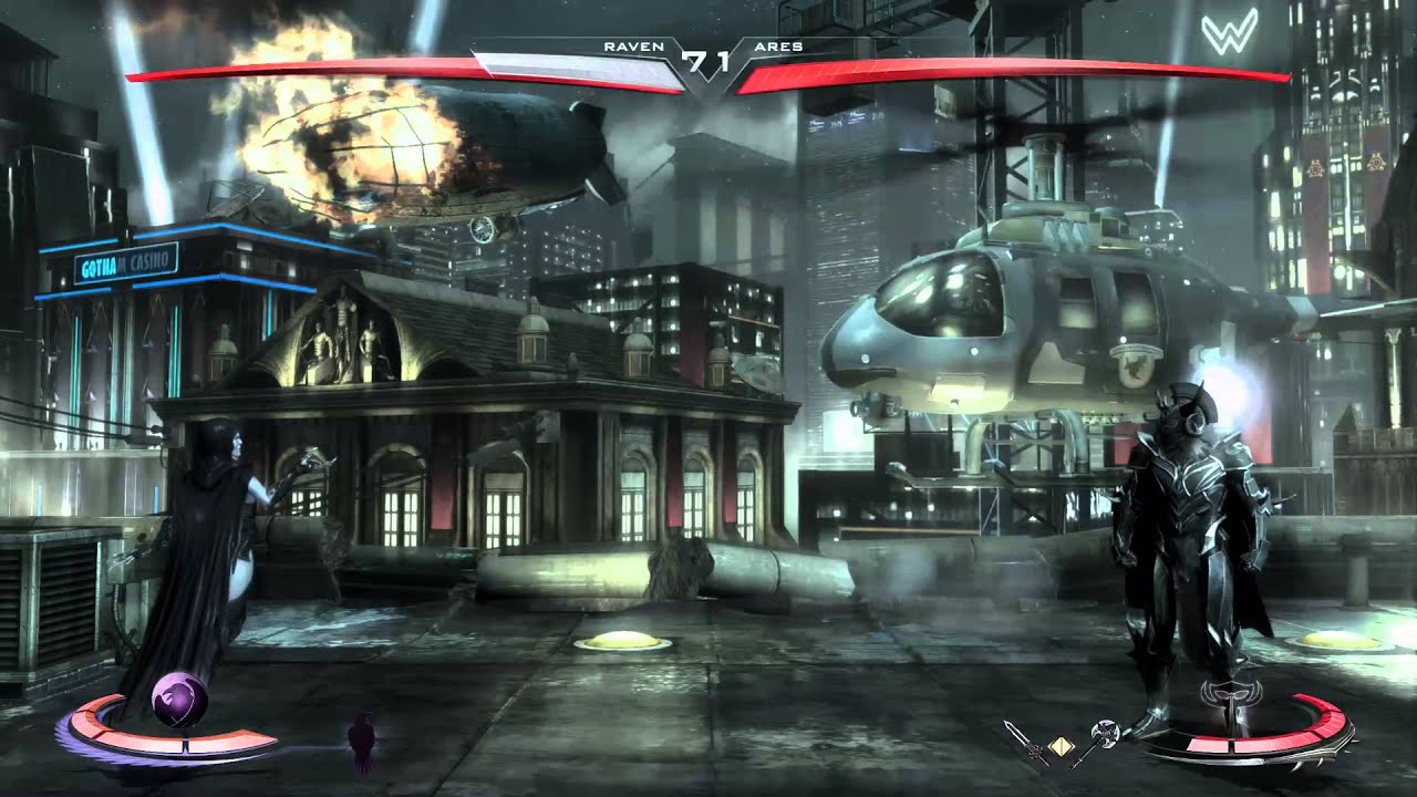 Injustice: Gods Among Us. Raven Vs. Ares - YouTube