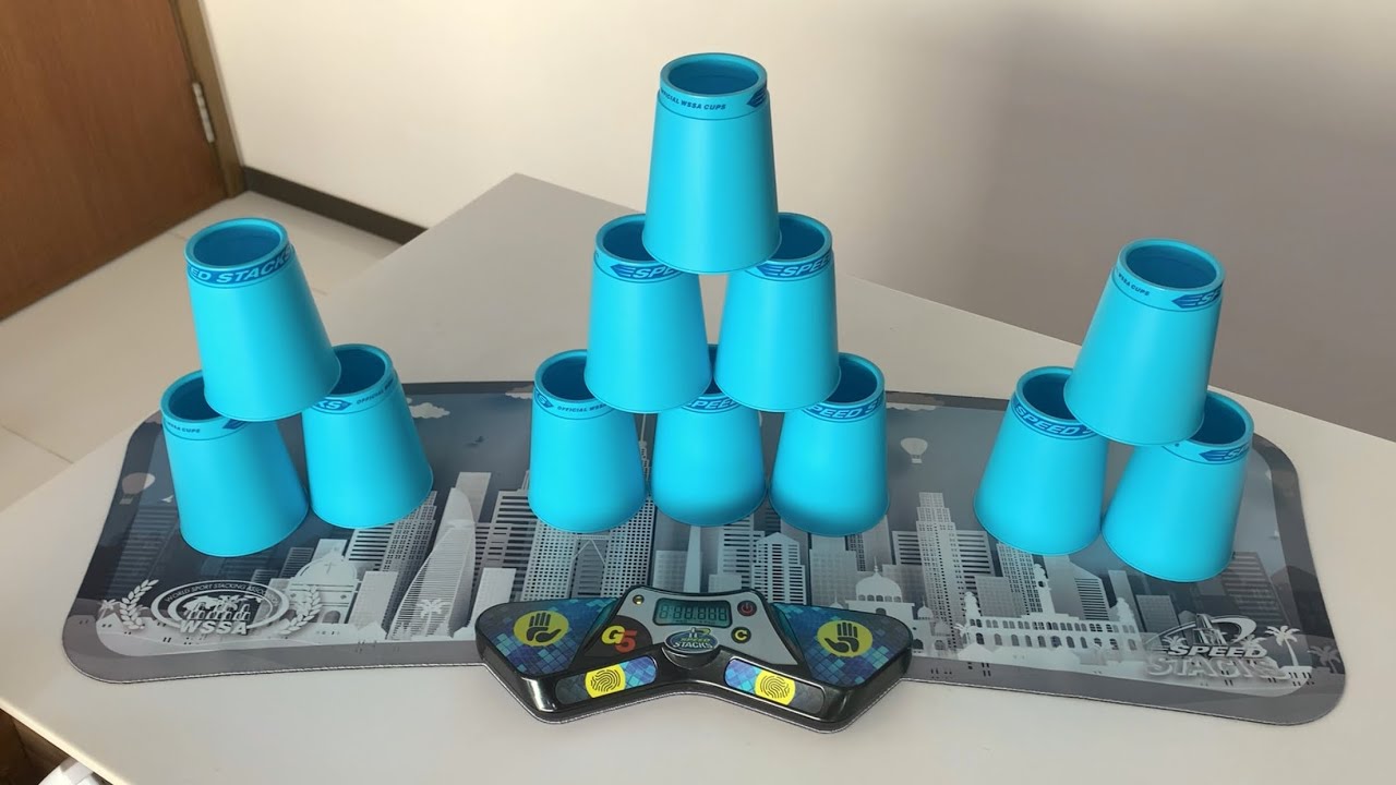 SPEED STACKS - My Speed Stacks Light Sky Blue Cup Stacking Set - ( Full Video Part 1 ) 🩵 - YouTube
