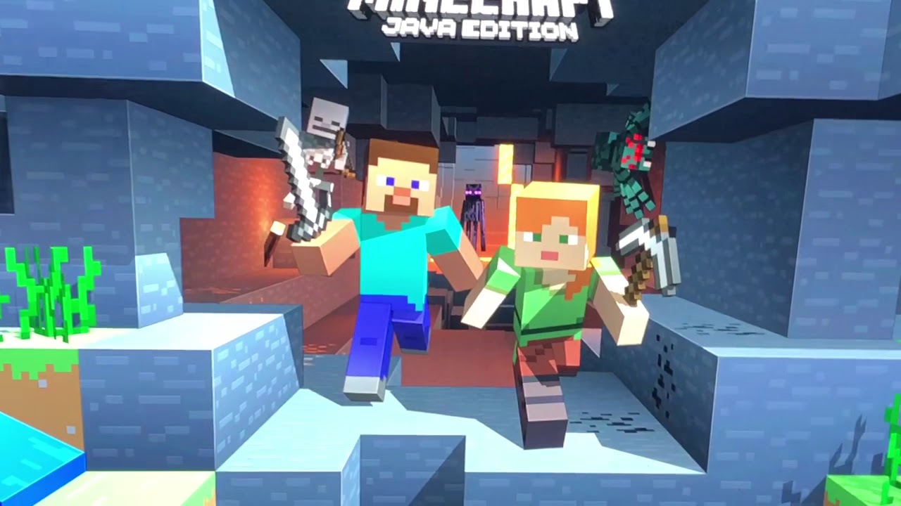 just the minecraft home screen - YouTube