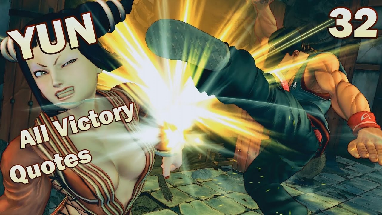 Yun - All Victory Quotes ( ARCADE MODE ) / Ultra Street Fighter 4 - YouTube