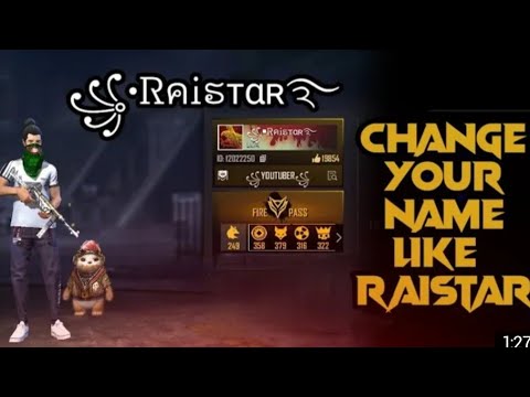 how to make raistar name style 💯 - YouTube