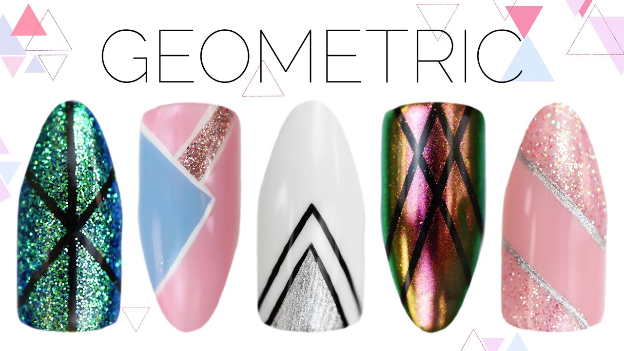 Geometric Designs | Nail Art Ideas - YouTube