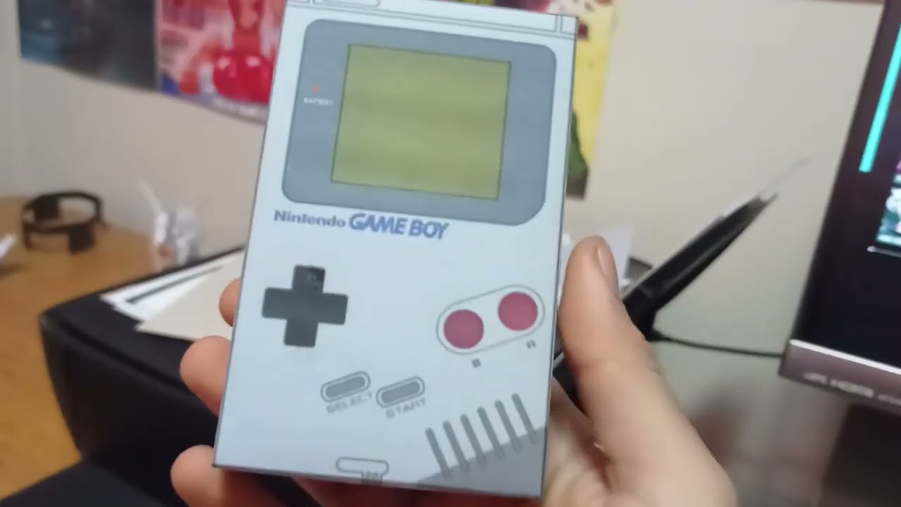 GAMEBOY Papercraft Tutorial - YouTube