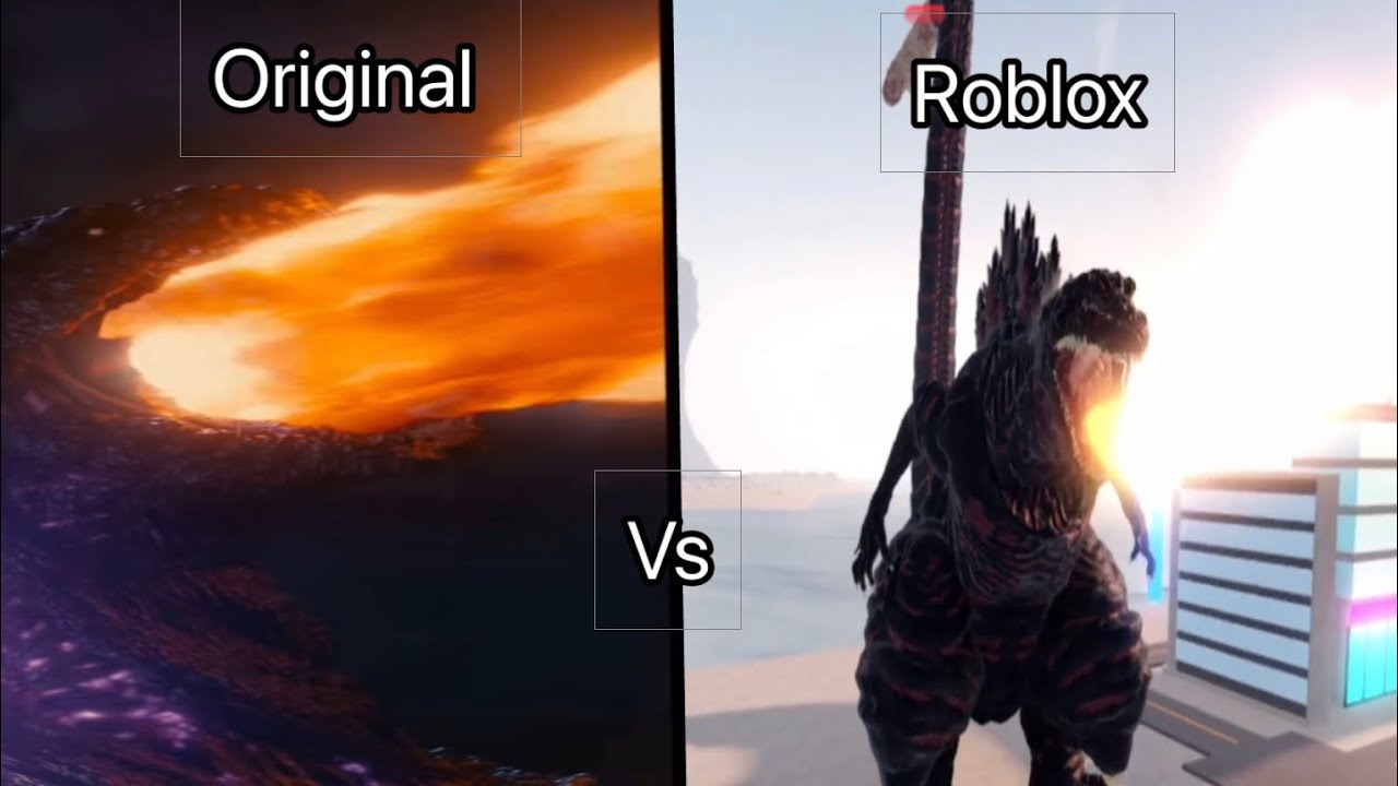 Original shin Godzilla vs roblox - YouTube