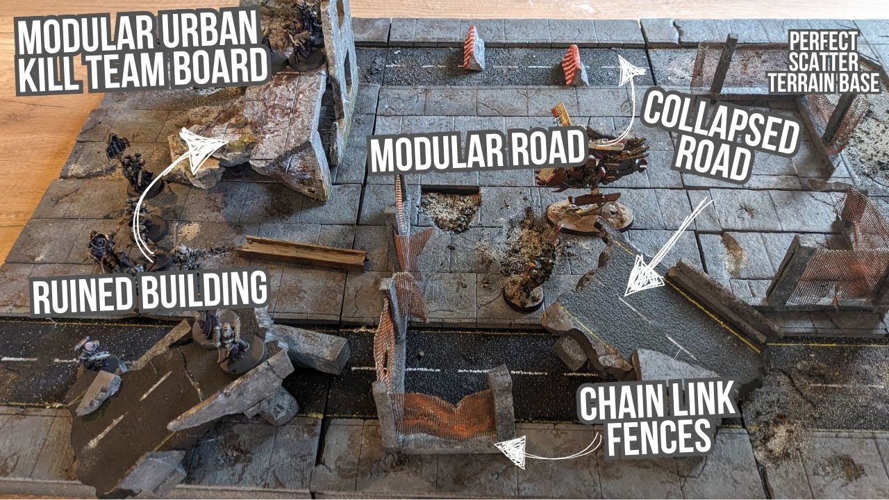 Scratch Building an Urban Ruins Kill Team Board | Warhammer 40k Terrain ...