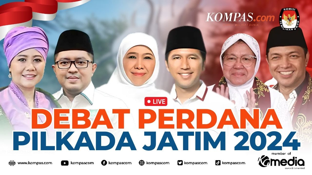 🔴LIVE - Debat Perdana Pilkada Jawa Timur 2024 - YouTube