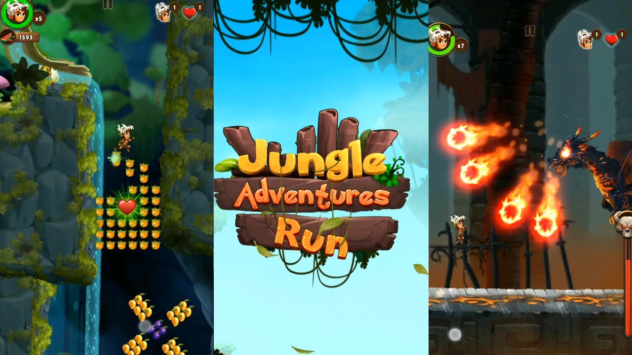 Jungle Adventures Run - Android Game - Walk through Video - YouTube