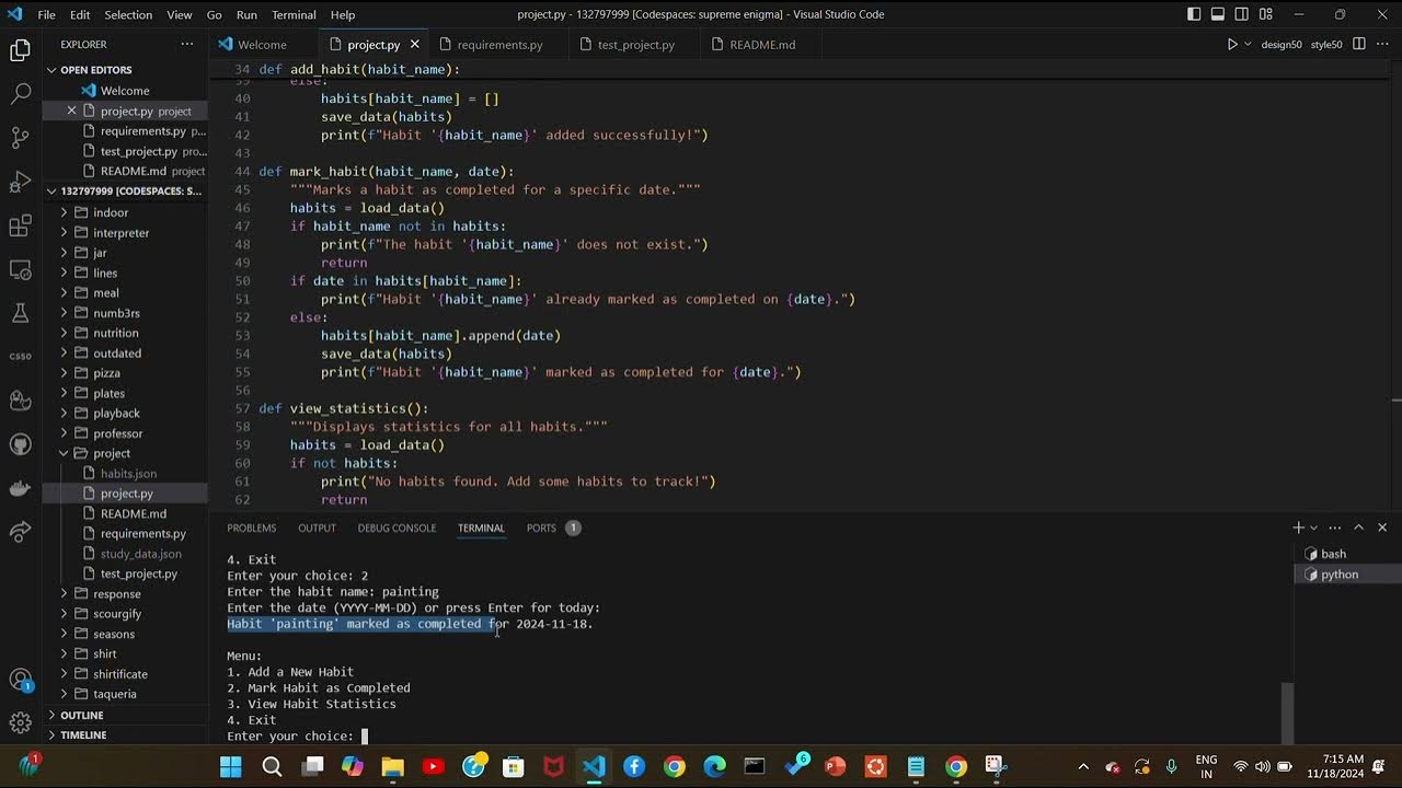 cs50p project - YouTube