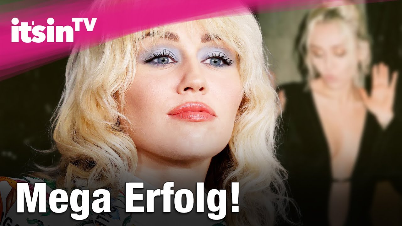 Miley Cyrus: So sexy feiert sie ihren „Flowers“-Erfolg | It's in TV - YouTube