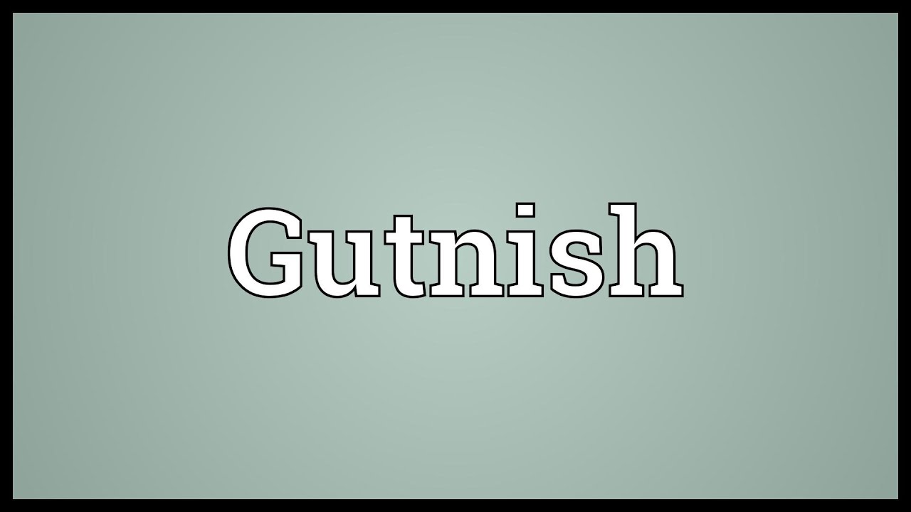 Gutnish Meaning - YouTube