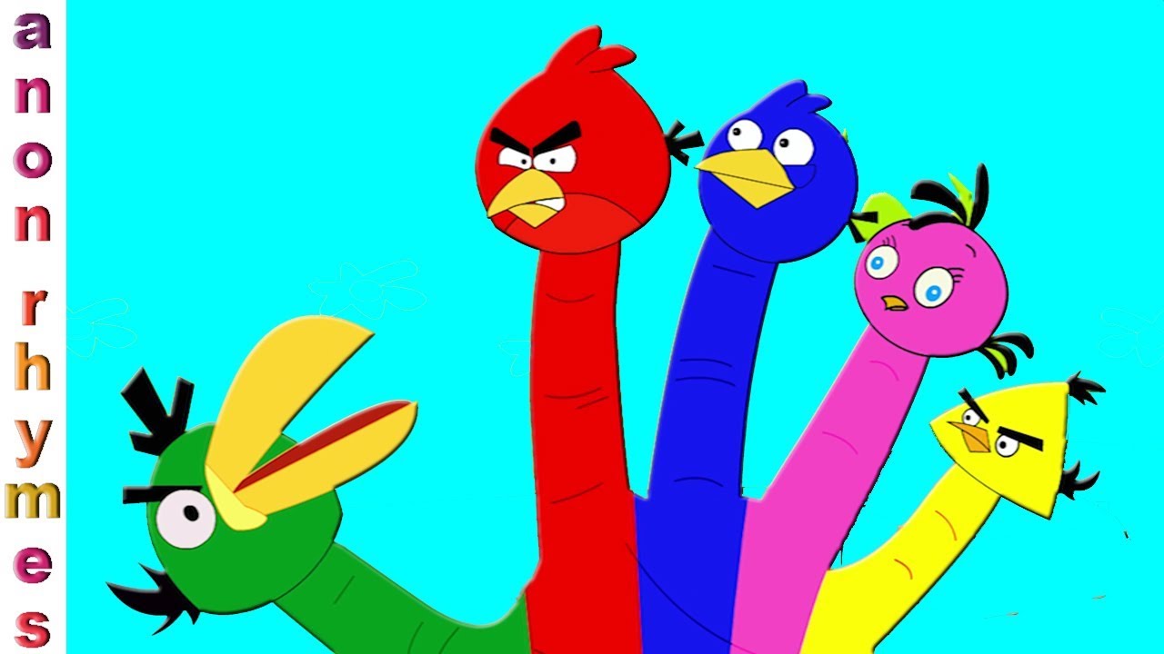 The Finger Family Song | Angry Birds Finger Family | Nursery Rhymes and ...