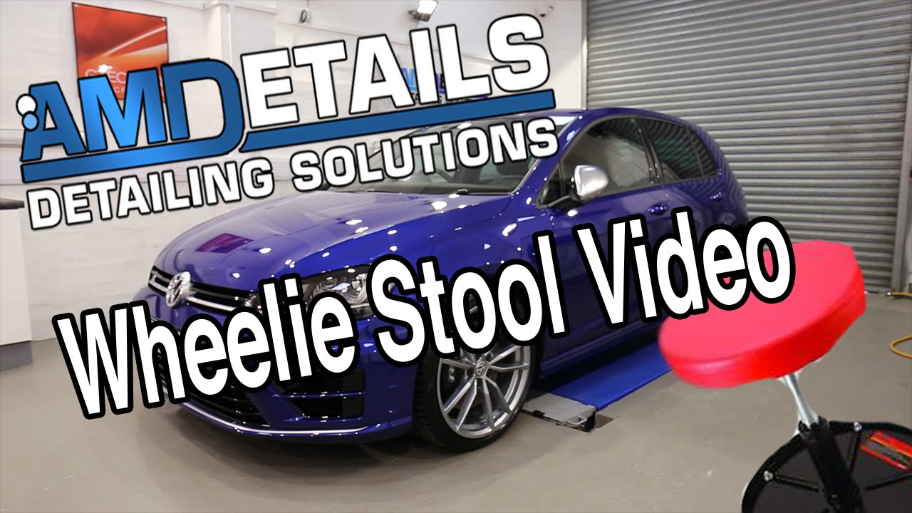 VW Golf R- Protection Detail- wheelie stool video - YouTube